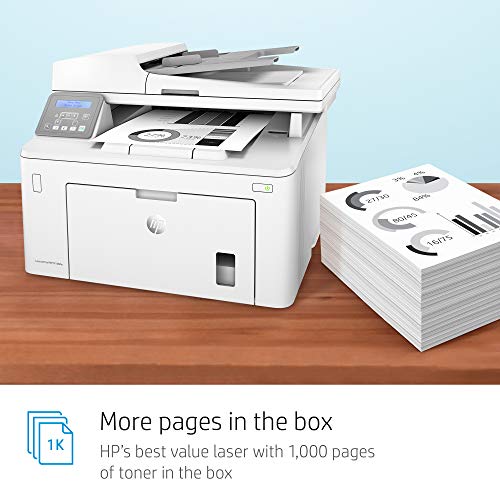 HP Laserjet Pro M148fdw All-in-One Wireless Monochrome Laser Printer, Fax, Mobile & Auto Two-Sided Printing, Works with Alexa (4PA42A)