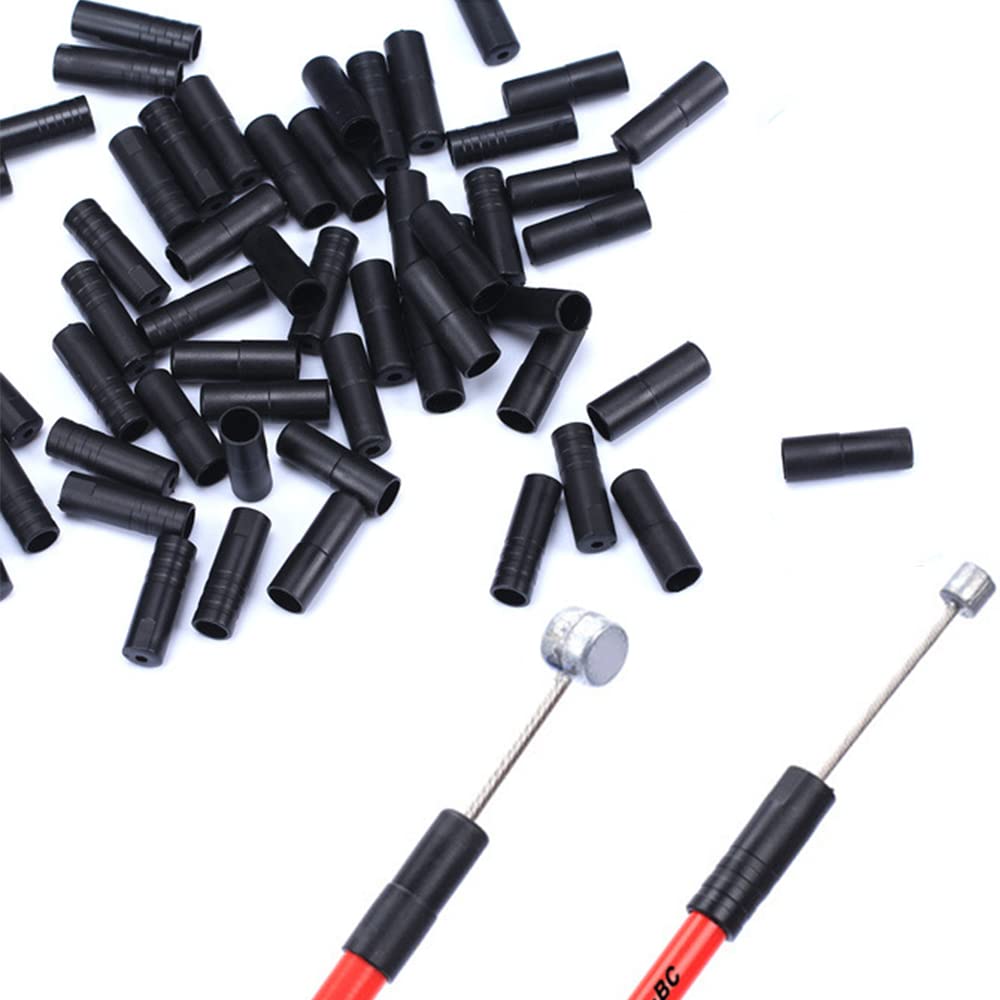 220pcs Bike Derailleur Shift and Brake Wire Cable Housing Ferrule End Caps,110pcs 4mm +110pcs 5mm.