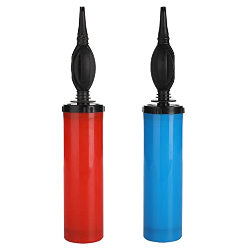 2-Way Manual Balloon Pump for Childrenās Party Balloons, 2 Pack Random Colors, Handheld Air Pump for Balloons Party Supplies, Balloon Inflator for Kids' Parties, Pump for Balloons (Classic-Style)