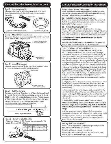 221 Robotic Systems Lamprey Absolute Rotary Encoder-Hollow Bore, 10-bit, Analog/UART/PWM