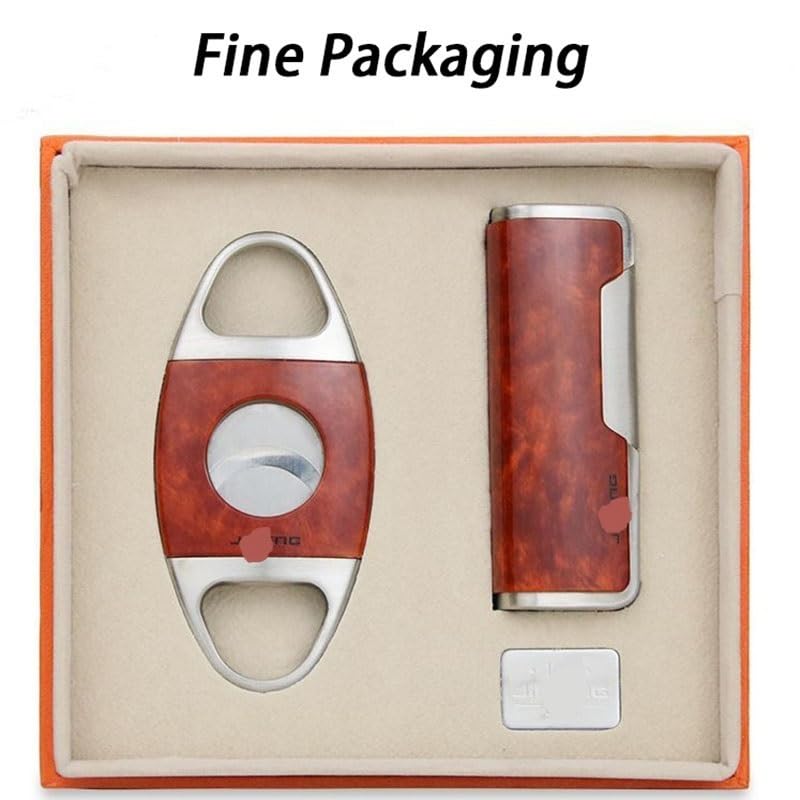 2024 New Lighter Two-Piece Set, Windproof Flame, Reusable, Easy to Carry, Suitable for Boyfriends, Girlfriends, Fathers, and Daily Use (Color : C3)
