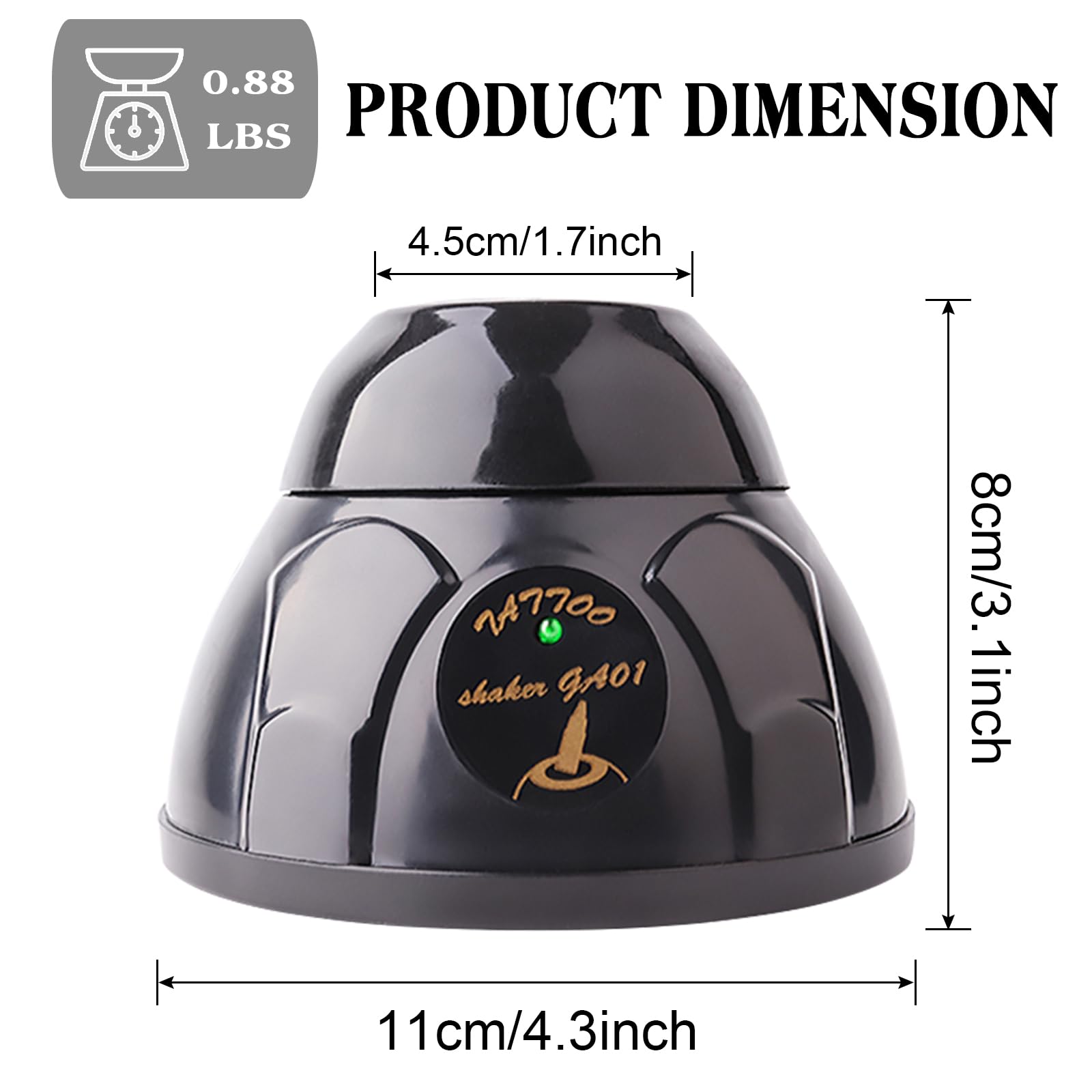 4000rpm Mini Vortex Mixer with Touch Function,Perfect for Laboratory Mixing, Paint Shaking, Tattoo Ink, Nail Polish, Eyelash Products, and Liquid Bottle Pigment Stirring,Efficient Mixing Ink Mixer