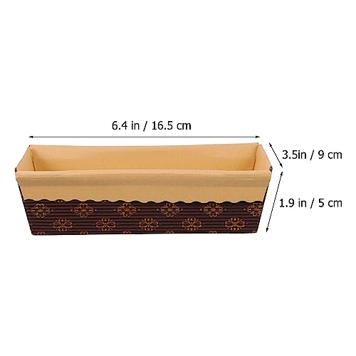 Alipis 25pcs bread tray cake stencil cake pans loaf pan bread pan baking pan Disposable Baking Mold Toast baking loft bread containers nonstick bakeware oven pan bread box Medium Paper