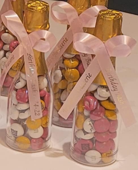 50 Personalized Ribbons Bridal Wedding Favor Baby shower Centerpieces, Photo Frames, Party, Invitations or Sprinkle - Custom Made