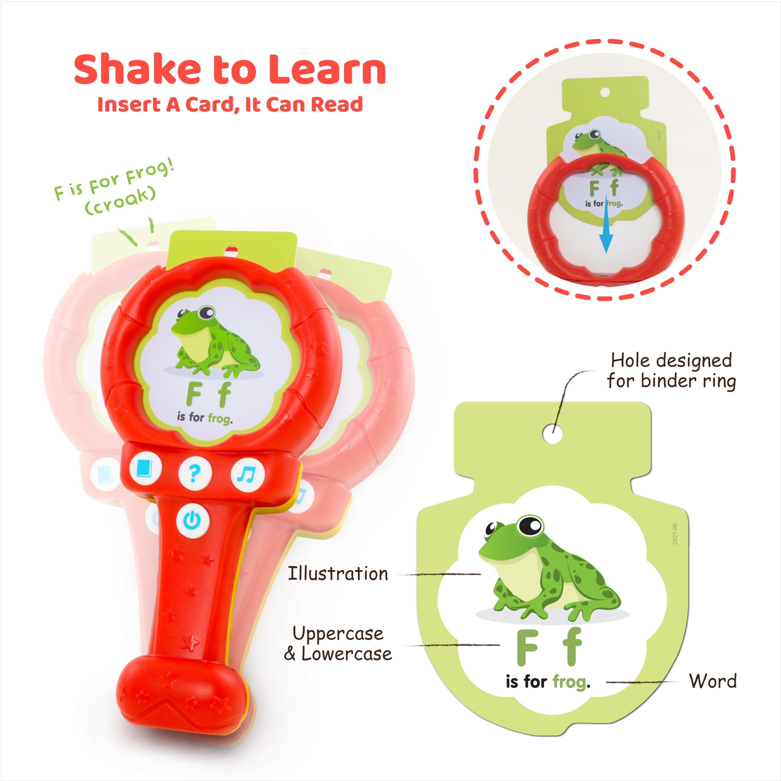 BEST LEARNING Shake & Learn Alphabet - Educational Toy for Babies Toddlers 6-12 Month and up | Ideal 1 Year Old Toys Gift | First Boy or Girl Birthday Gift Ideas