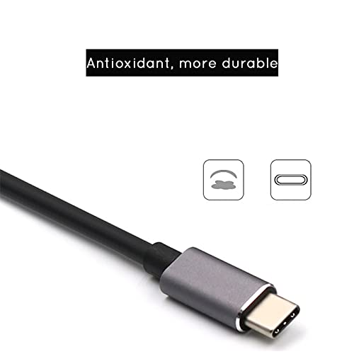 Leya-US Spare Part USB-C/Type-C to HD 4K HDMI + RJ45 + USB 3.0 + USB 2.0 + PD 5 in 1 HUB Converter