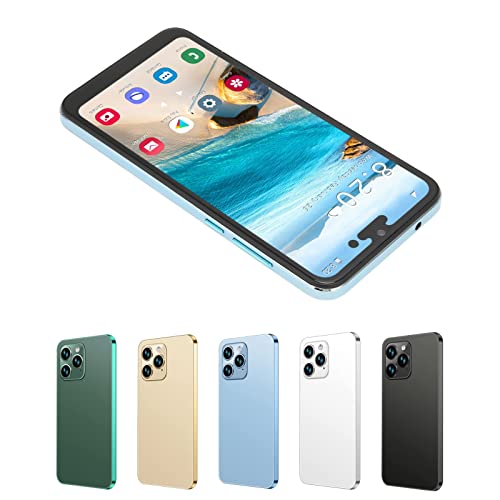 Dilwe 6.1'' Pro Unlocked Cellphone, 4GB 64GB Dual SIM Card 4G Network Mobile Phone, Face ID Unlocked Smartphone for Android 11 4000mah Battery(6.1'' Black), 6.1'' Dark Green