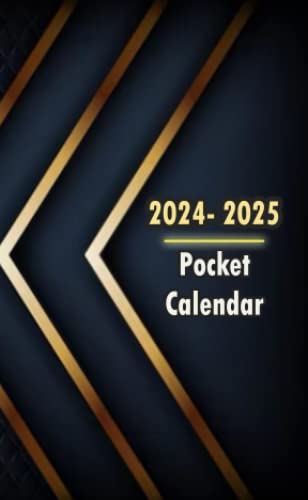 2024-2025 Pocket Calendar: Purse Size 4 x 6.5 - 2 Years Monthly Planner for Purse / from January 2024 to December 2025: each month/ 2 pages ā ... Contacts, Pasword Log, Holiday ... and more