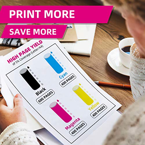 Intactech 6 Pack Compatible Dell Series 31 32 33 34 Ink Cartridges Work for Dell V525w V725w Printer (3 Black, 1 Cyan, 1 Magenta, 1 Yellow)