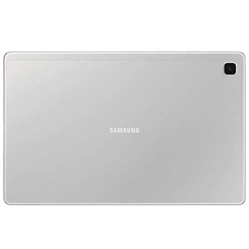 SAMSUNG 2020 Galaxy Tab A7 10.4β Inch 32 GB Wi-Fi Android 10 Touchscreen International Tablet (Silver) Bundle β Slim Trifold Hard Shell Case and 32GB Micro SD Card