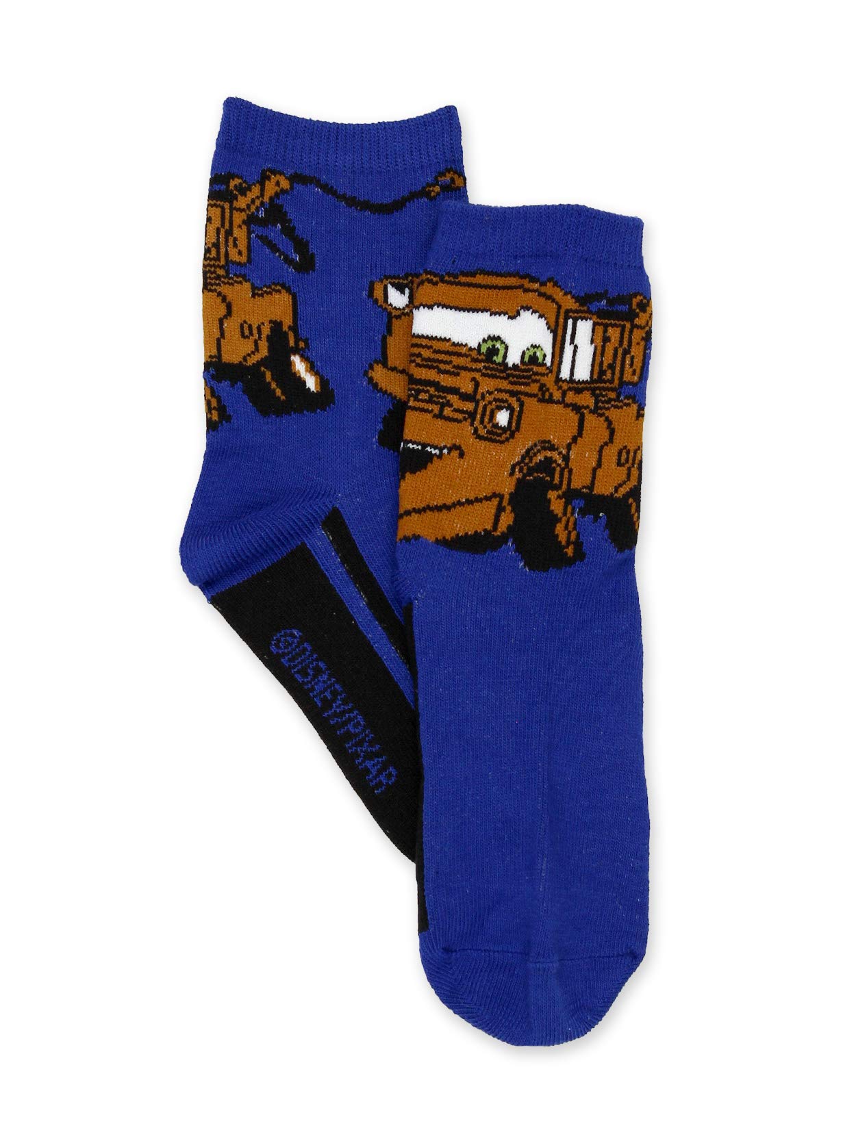 Disney Cars 3 Boys Toddler 5 pack Crew Socks (Shoe: 7-10 (Sock: 4-6), Grey/Multi Crew)