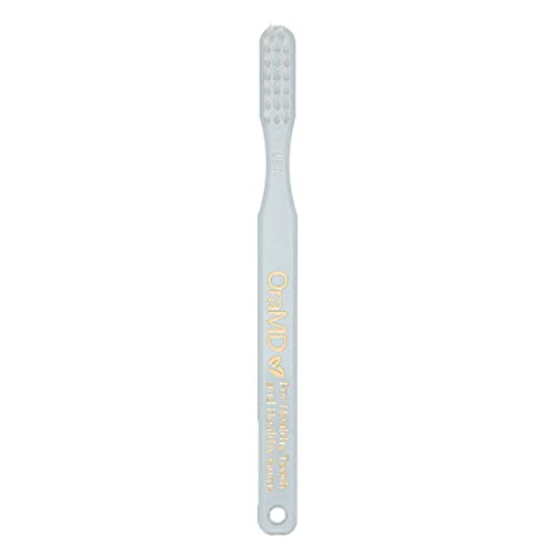 OraMD Soft Bristles Toothbrush - Designed by Dr. Charles C. Bass for Sensitive Teeth and Gums - Manual Toothbrushes with Soft Nylon Bristles for Adults Oral Care - Pack of 6