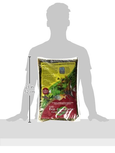CaribSea Eco-Complete 20-Pound Planted Aquarium, Black
