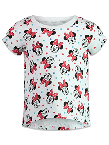 Disney Mickey Mouse Minnie Mouse Little Girls 4 Pack T-Shirts 6-6X