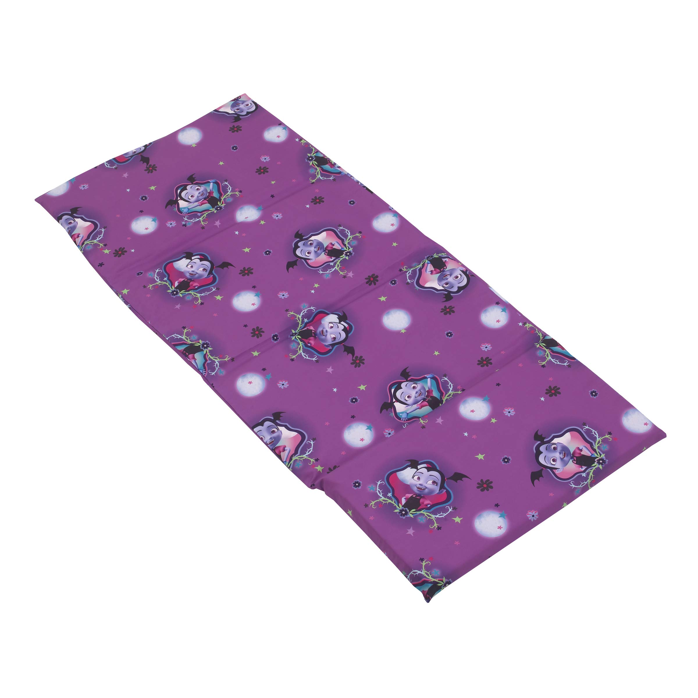Disney Vampirina Toddler Nap Mat Cover | Measures 19" x 45", Perfect Sheet for Daycare, Pre-School, & Kindergarten Nap Pad | Comfortable, Easy to Clean | Pink, Purple