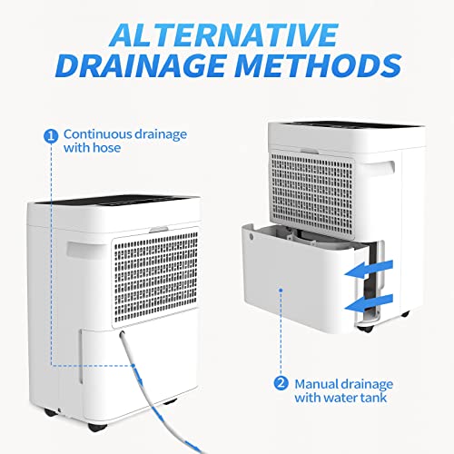 AIRPLUS 4500 Sq. Ft Dehumidifier for Basement with Drain Hose, 70 Pints Dehumidifier for Home (AP2008)