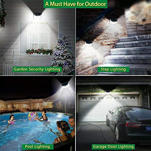 208 LED Outdoor Solar Lights, Motion Sensor Lights, 3 Lighting Mode, 270° Wide Angle, Waterproof and Durable, Easy to Install, for Home Garden Garage Yard Deck