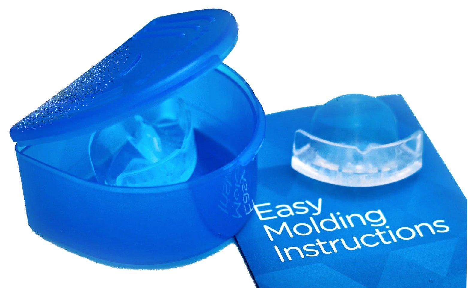 Dental Guard SMARTGUARD ELITE (2 Guards 1 Travel case) Front tooth Custom Anti Teeth Grinding Night Guard for Clenching - Dentist Designed - Bruxing Splint Mouth Protector for Relief of Symptoms