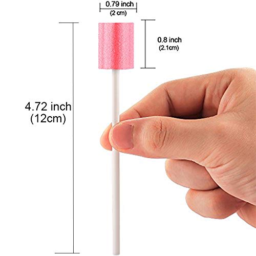 Disposable Oral Swabs-Untreated Mouth Sponge,Individually wrapped(100pack/box)