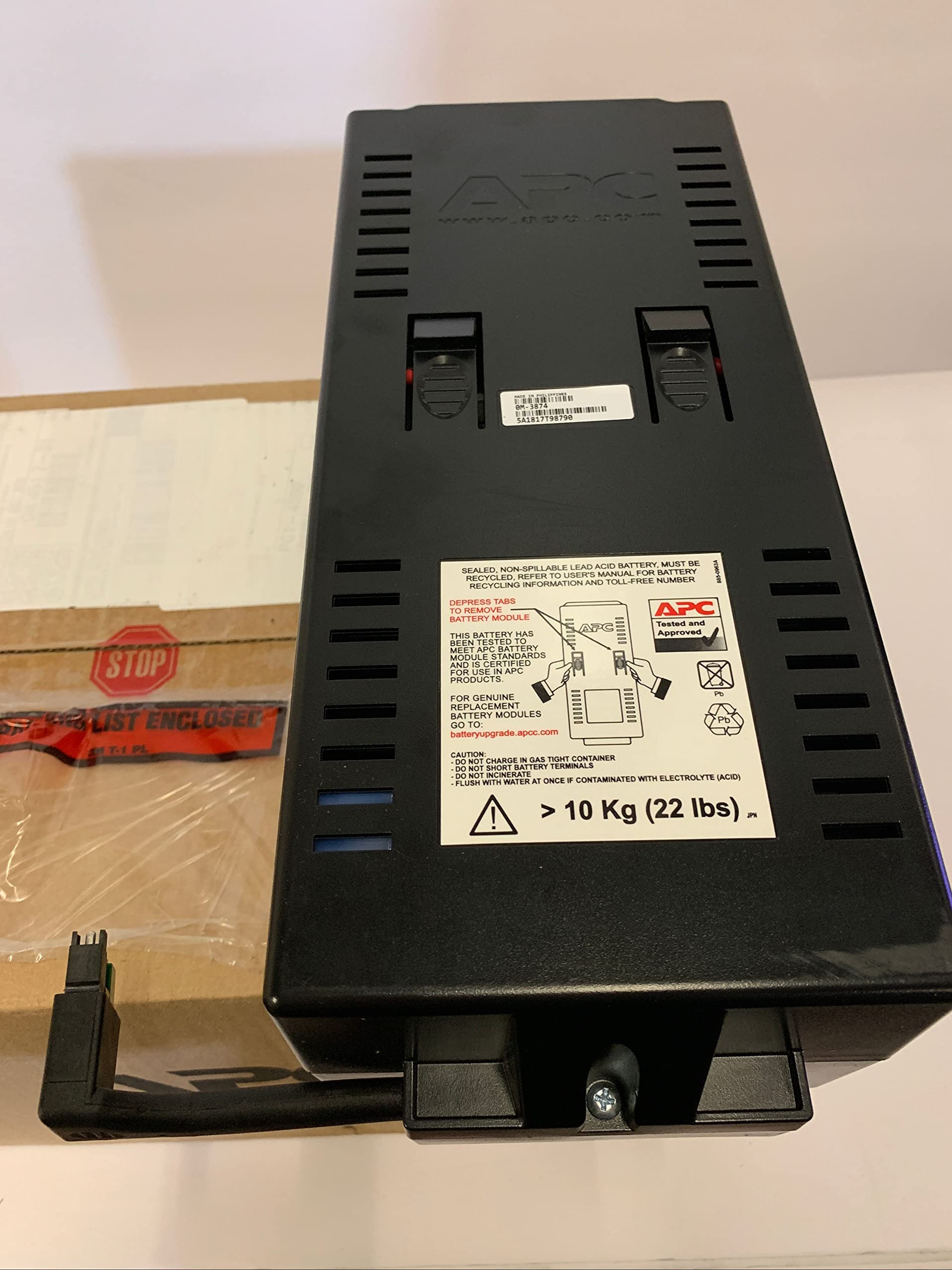 APC RBC63 300VAh UPS Replacement Battery Cartridge #63 - 48V DC - Spill Proof, Maintenance Free Sealed Lead Acid