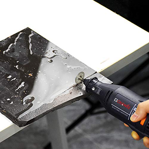 53𝙋𝙘𝙨 𝘾𝙪𝙩𝙩𝙞𝙣𝙜 𝙒𝙝𝙚𝙚𝙡 𝙎𝙚𝙩 for Rotary Tool, GOXAWEE 1/8’’ Shank 545 Diamond Cutting Wheel, Mini HSS Cut Off Saw Blades, Resin Cutting Discs with Mandrels for Stone Wood Metal
