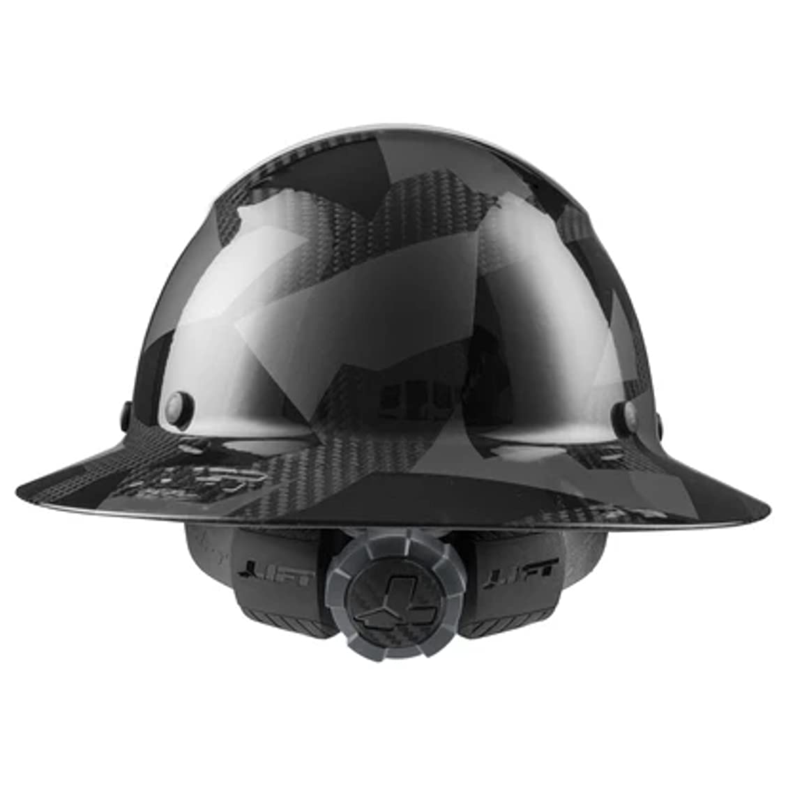 LIFT Safety HDF50C-20CK DAX Carbon Fiber Full Brim 50-50, White/Black Camo