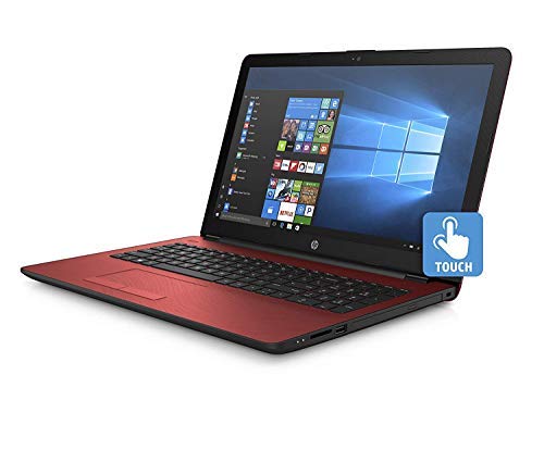 HP 15.6in Touchscreen Laptop Intel Pentium N5000 with UHD Graphics 605 4GB RAM 500GB HDD DVD-Writer Bluetooth Windows 10 Red Color (Renewed)