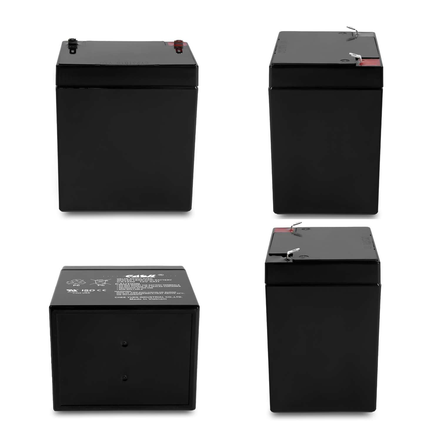 Casil 12V 5Ah Battery SLA AGM VRLA Rechargeable Replacement for Alarms, Security, Garage Door Openers for Chamberlain, Genie, Liftmaster, Craftsman, Workhorse