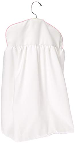 Baby Doll Bedding Drake Linen Look Diaper Stacker, Pink
