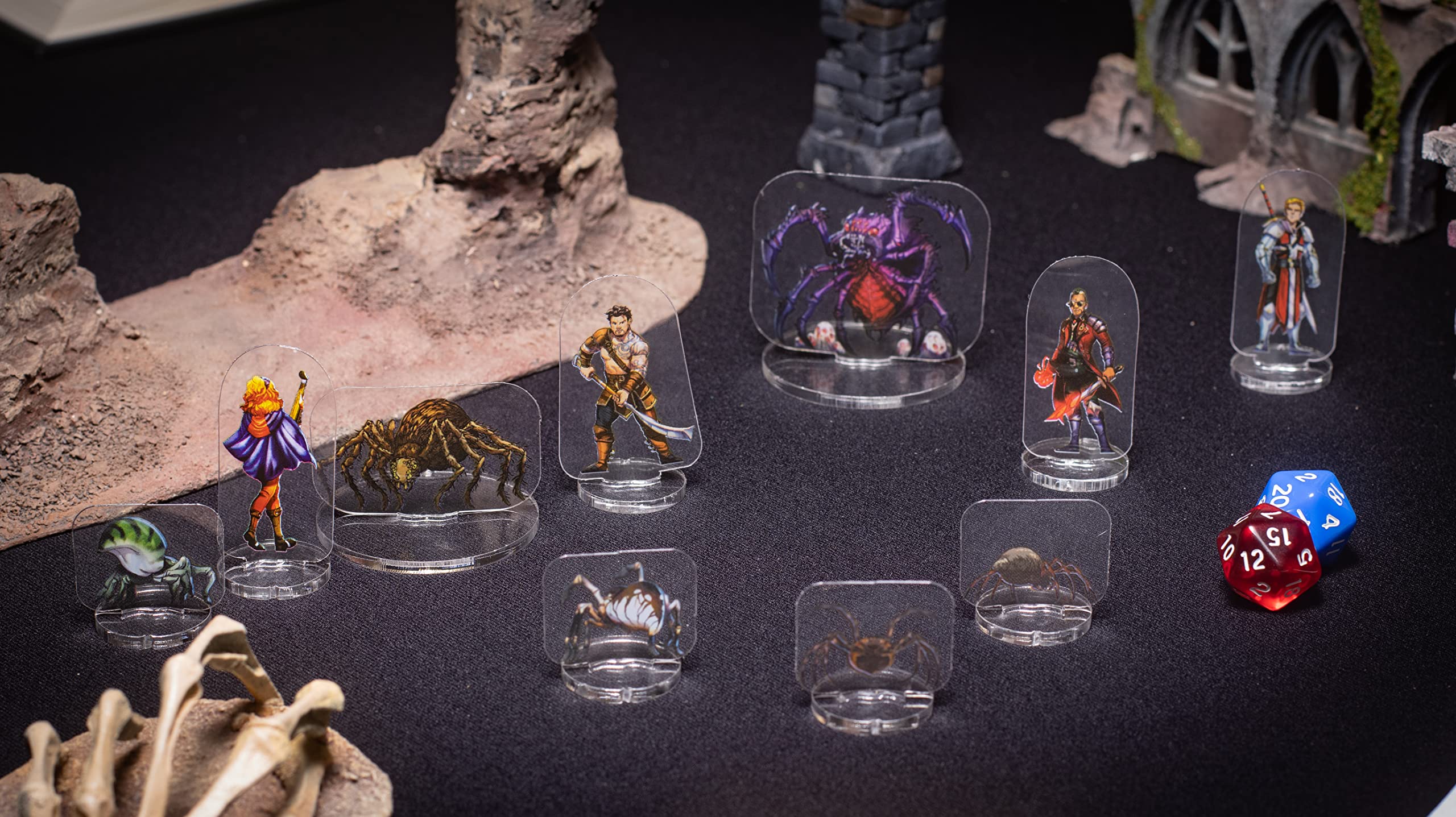 Arcknight Flat Plastic Miniatures: DM Starter Set; 167 Unique Classic and Iconic Minis for DND 5e and Pathfinder; Affordable, Skinny Figurines for Dungeons and Dragons and Other Tabletop RPG Games