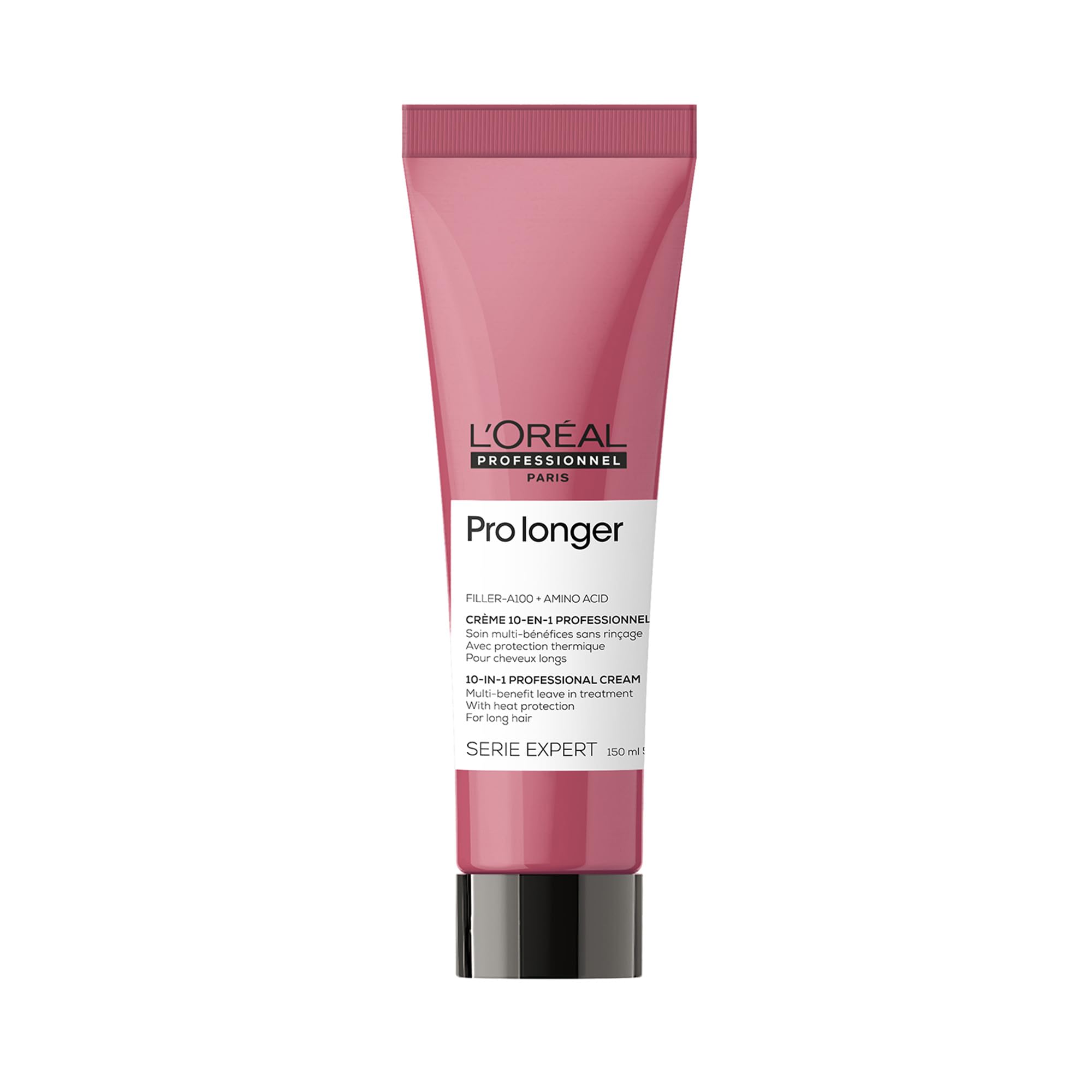 L'Oreal Professionnel Pro Longer Heat Protectant Cream - For Thinned Hair, Fills and Visibly Reduces Appearance of Split Ends, Provides Thicker Hair and Shine