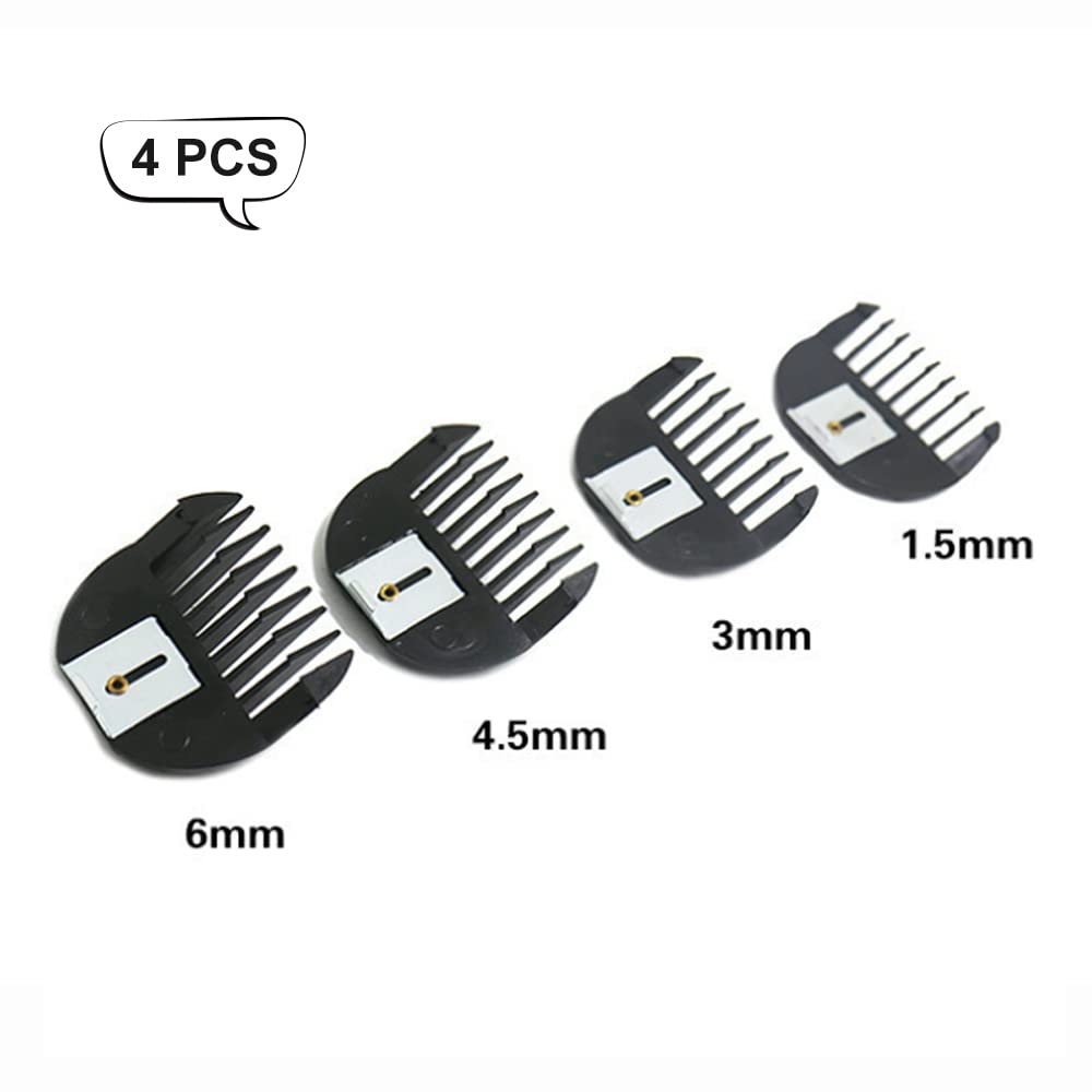 4 Pcs Hair Clipper Guide Combs Professional Hair Clipper Guards Practical Hair Clipper Attachments for Hair Clipper and Trimmer