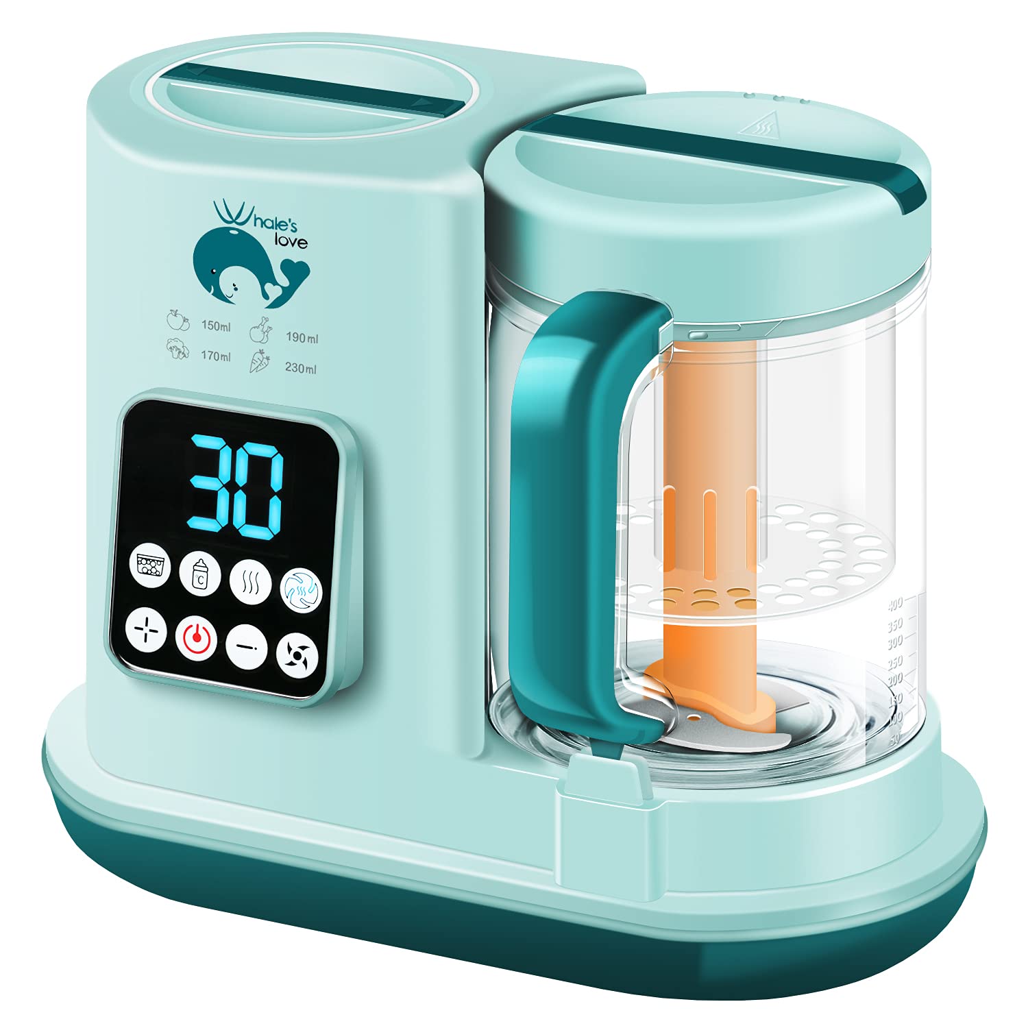 Baby Food Maker | Baby Food Processor | Multi-Function Baby Food Steamer Grinder | Auto Cooking & Blending | Self-Cleaning Water Tank | Bottle Warmer | Make Nutritious Foods for Babiese