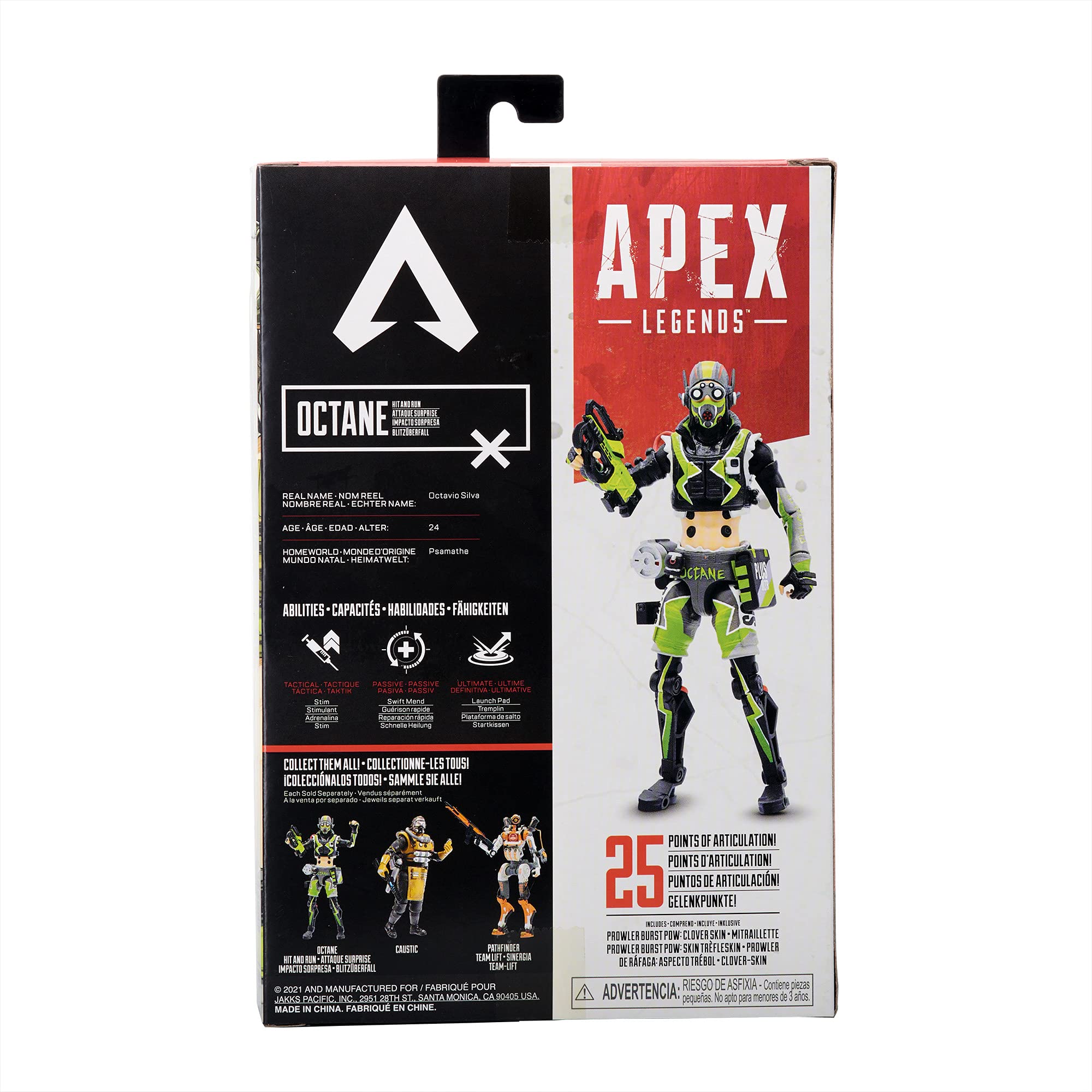 apex legends Action Figure 6-Inch Octane Collectible Rare: Hit and Run