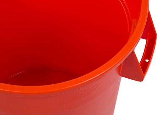 Carlisle FoodService Products 34103224 Bronco Round Waste Container Only, 32 Gallon, Orange