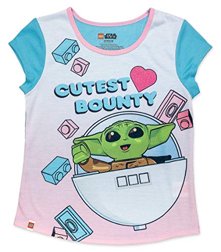 LEGO Star Wars Baby Yoda Grogu 2 Piece Pajama Set, Girls 10/12 Blue