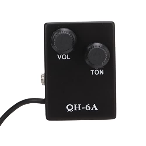 Acoustic Guitar Pickup, Long Life Time Volume Adjustable Easy Installation Wooden Guitar Pickup with Connecting Cable for Musical Instrument