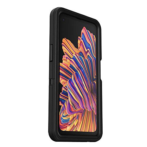 OtterBox Galaxy XCover Pro (Non-retail/Ships in Polybag) Defender Series Case - Non-retail/Ships in Polybag - BLACK, rugged & durable, with port protection, includes holster clip kickstand