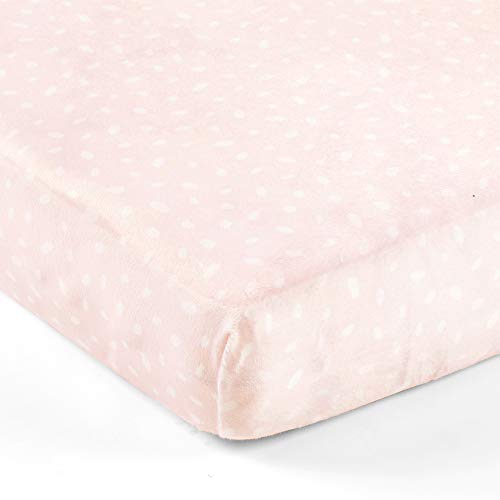 Lush Decor Baby Pixie Fox Soft & Plush Fitted Crib Sheet, 2 Pack, Multi, 28" W x 52" L + 9" Pocket - Baby Bedding - Geometric, Floral & Fox Crib Sheets - Woodland Nursery Decor - Baby Shower Presents