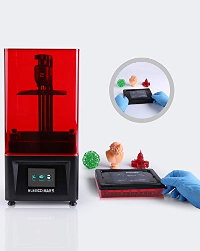 ELEGOO 2PCS Plastic Resin Tank for ELEGOO Mars 3D Printer with 2 Lids and FEP Release Liner pre-installed, Resin Vat for Mars, Compatible with Mars pro,Mars 2, Mars 2 pro, Photon, Photon S and Epax X1