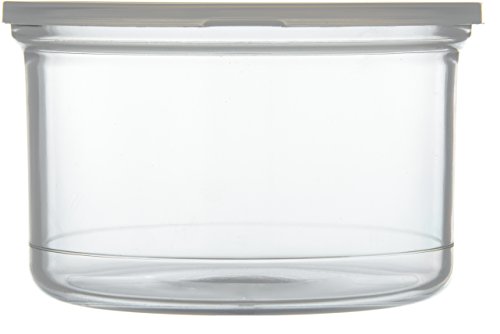 Carlisle FoodService Products Classic™ Round Storage Container with Lid, 1.5 Quart Crock, Clear