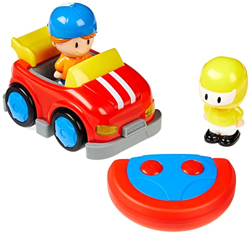 Amazon Basics Cartoon Race Car Toys, 2 Pack, Red/Yellow