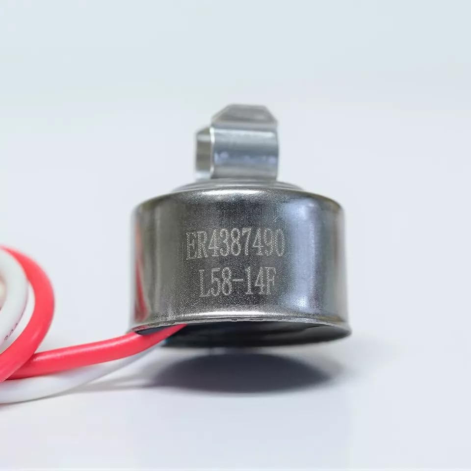 4387490 Refrigerator Defrost Thermostat Compatible For Whirlpool Refrigerator Parts. Replaces Part Numbers 2176941, 2183073, 586200.