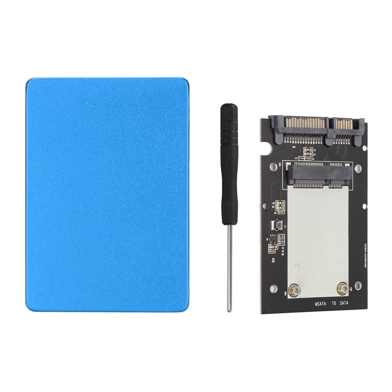 2.5 SSD Adapter Case Kit 6Gbps SSD Adapter Card Stable Data Transfer Lightweight and Durable Home Office Computer blue