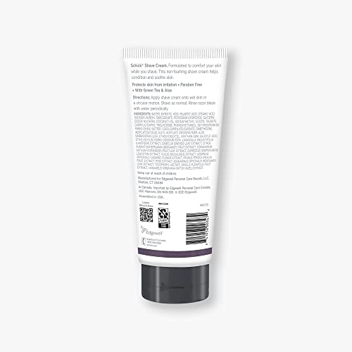 Schick Shave Cream β Shaving Cream Mens, Paraben Free Shaving Cream, Foamless - Pack of 2