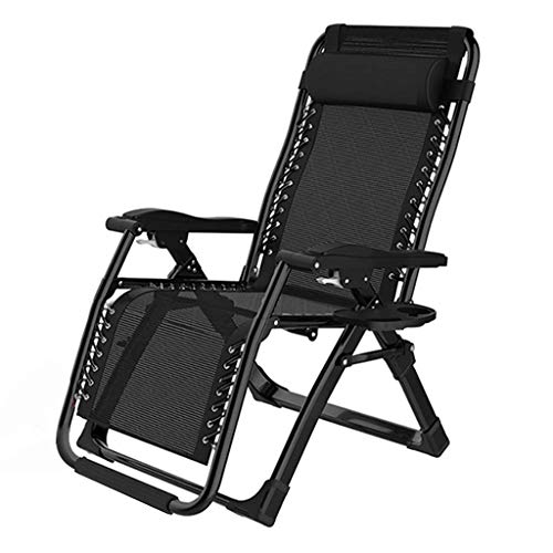 Balcony Office Relaxing Chair Outdoor Recliner Garden Chairs with Cup Holder for Adult Relax Comfort | Office Desk Chairs Folding Reclining Sun Lounger Chair Sunbed for Beach Patio