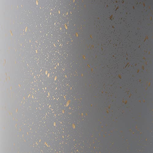Elle Décor Step Bin with Lid Trash Can | Dimensions: 8.7"x 6.7"x 9.8" | 3 Liter | Speckled Design | Bathroom Accessories | Easy Open and Close | Grey