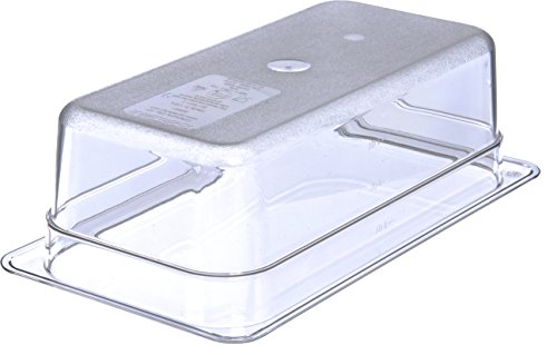 Carlisle FoodService Products Plastic Food Pan 1/3 Size 4 Inches Deep Clear