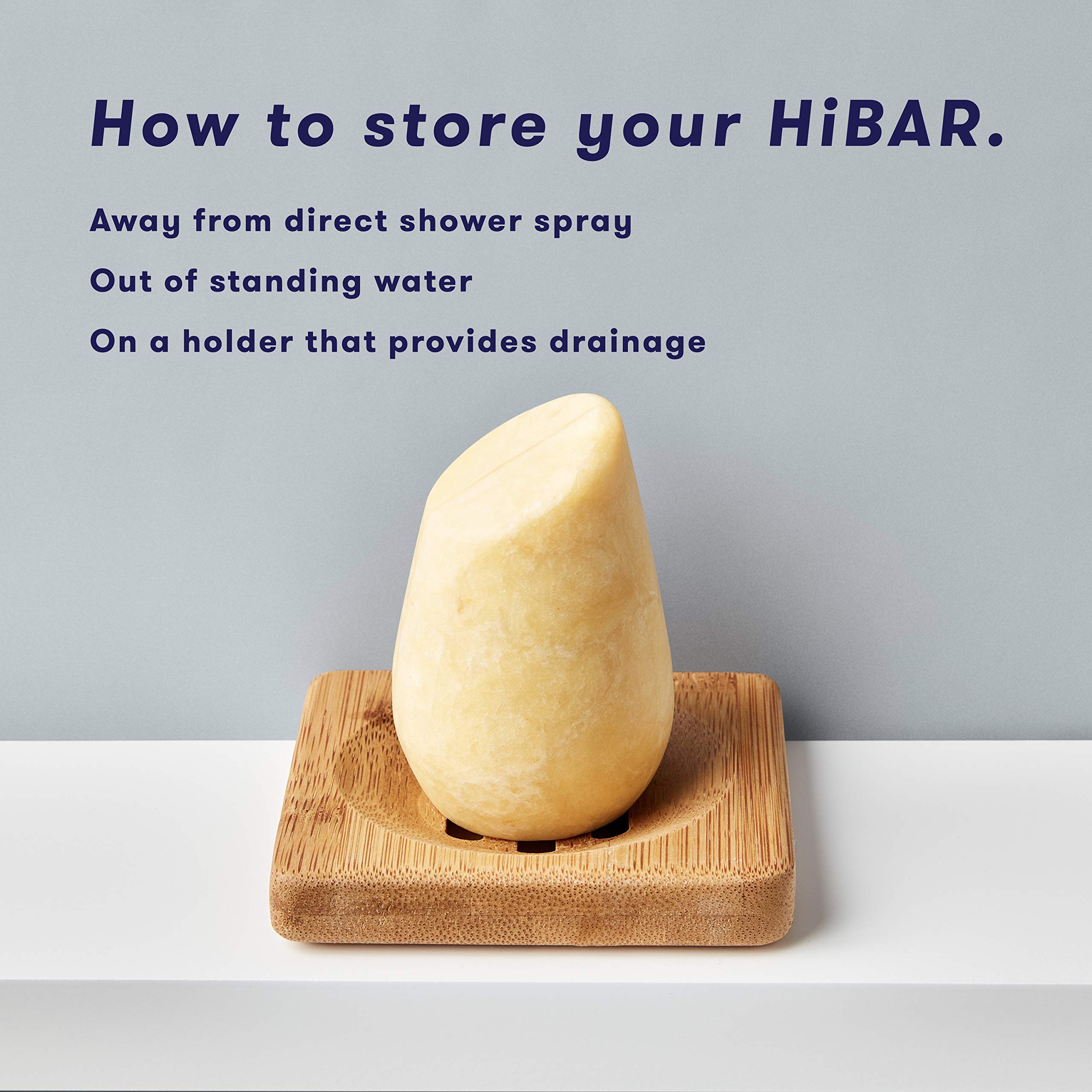 HIBAR Conditioner Bar, All Natural Hair Care, Plastic Free, Made with Eco Friendly Ingredients, Travel Size, Color Safe, Solid Sustainable Bars, Zero Waste (Soothe)