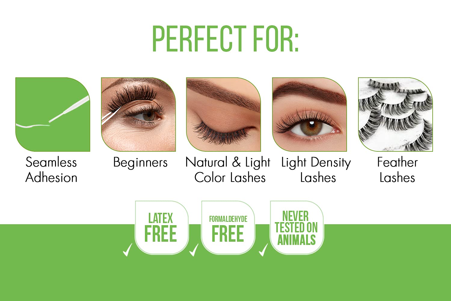 DUO Brush-On Strip Lash Adhesive with Vitamins A, C & E - Clear, Non-Irritating, Fast-Drying Lash Glue, Safe for Sensitive Eyes and Skin, for False Lashes, 0.18 oz, 2-Pack